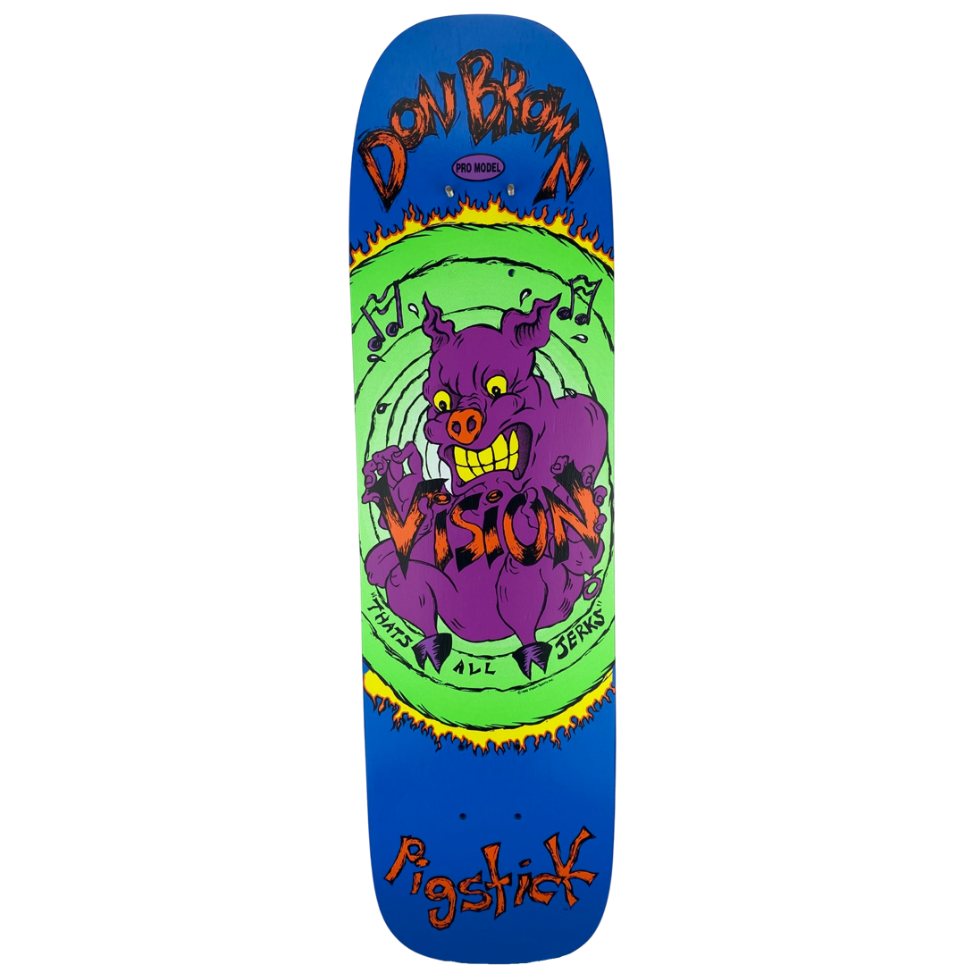 Vision Don Brown Pig Stick OG Reissue Deck - 7.25"x27.5"